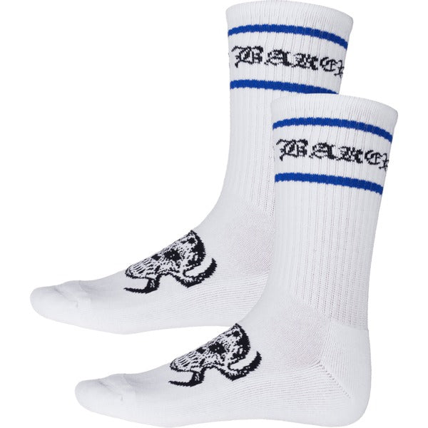 Baker Olde White Crew Socks – curbskateshop